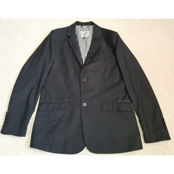 Volcom | Suits & Blazers | Mens Blazercorpo Classvolcomblack Rayon ...